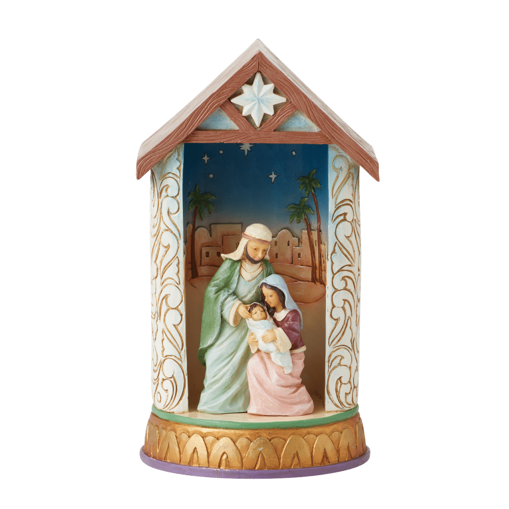 Holy Family Lighted Diorama - Kringles Christmas Shop